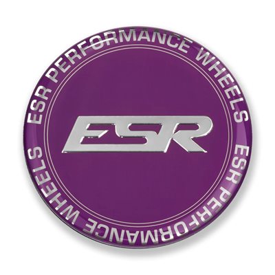 ESR Wheels CS-CR-RF VERSION 2 CAP PURPLE WITH SILVER ESR