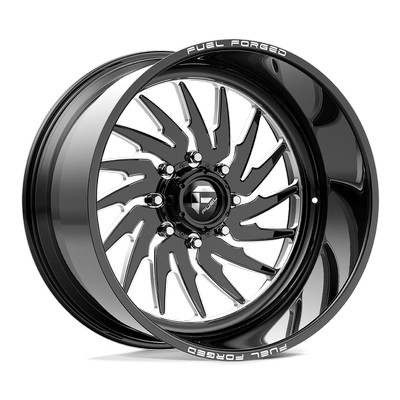 Fuel Forged Wheels FF110 GLOSS BLACK MILLED 22x12 5X150 et-40 cb110