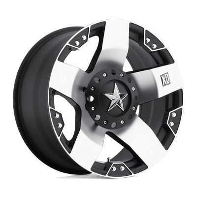 XD Wheels XD775 ROCKSTAR Machined Face With Matte Black Windows 20x10 ...